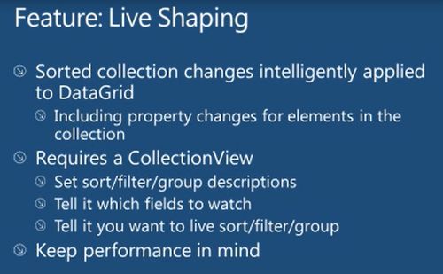WPF 4.5: Live Shaping